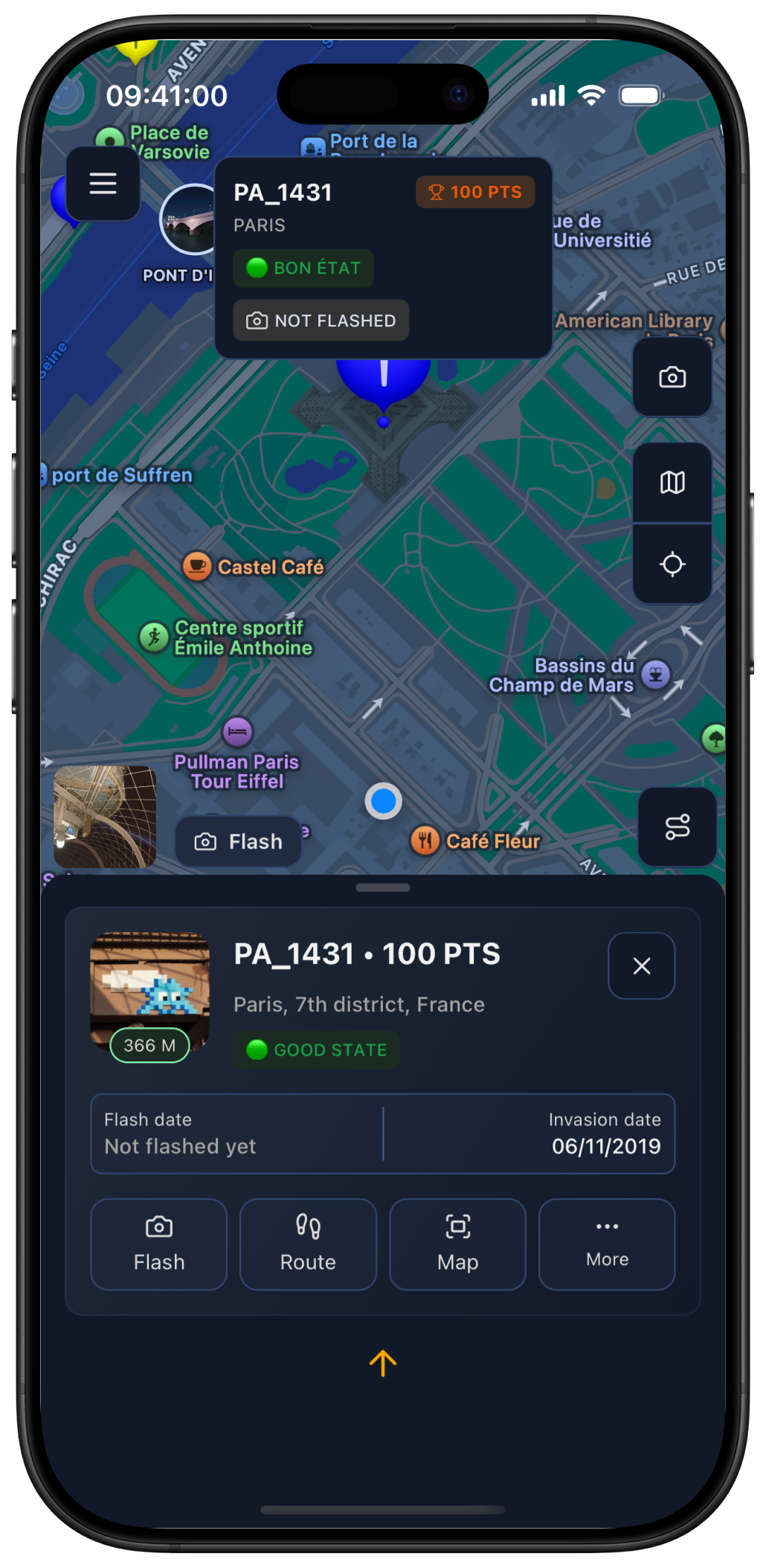 Mapvaders - Interactive Space Invaders Map & Collection App